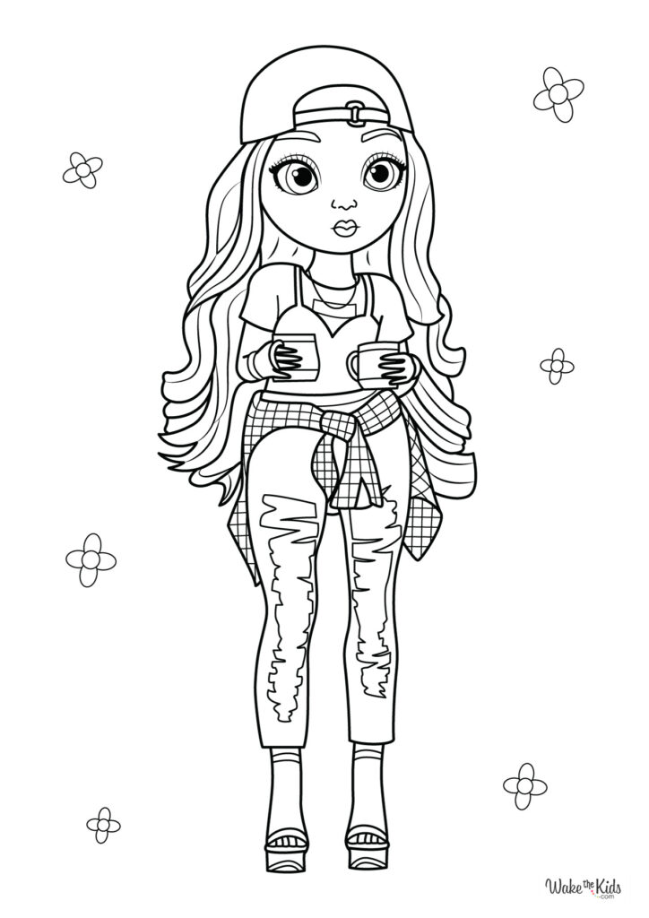 Rainbow High Coloring Pages (Free Printable PDFs) | WakeTheKids