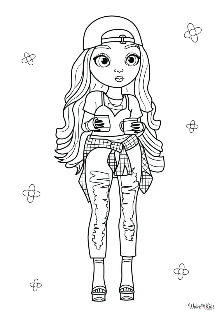Rainbow High Coloring Pages (Free Printable PDFs) | WakeTheKids