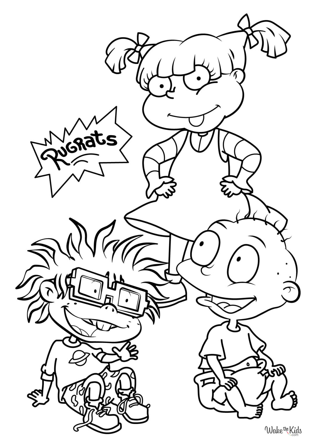 Rugrats Coloring Pages (Free Printable PDFs) | WakeTheKids