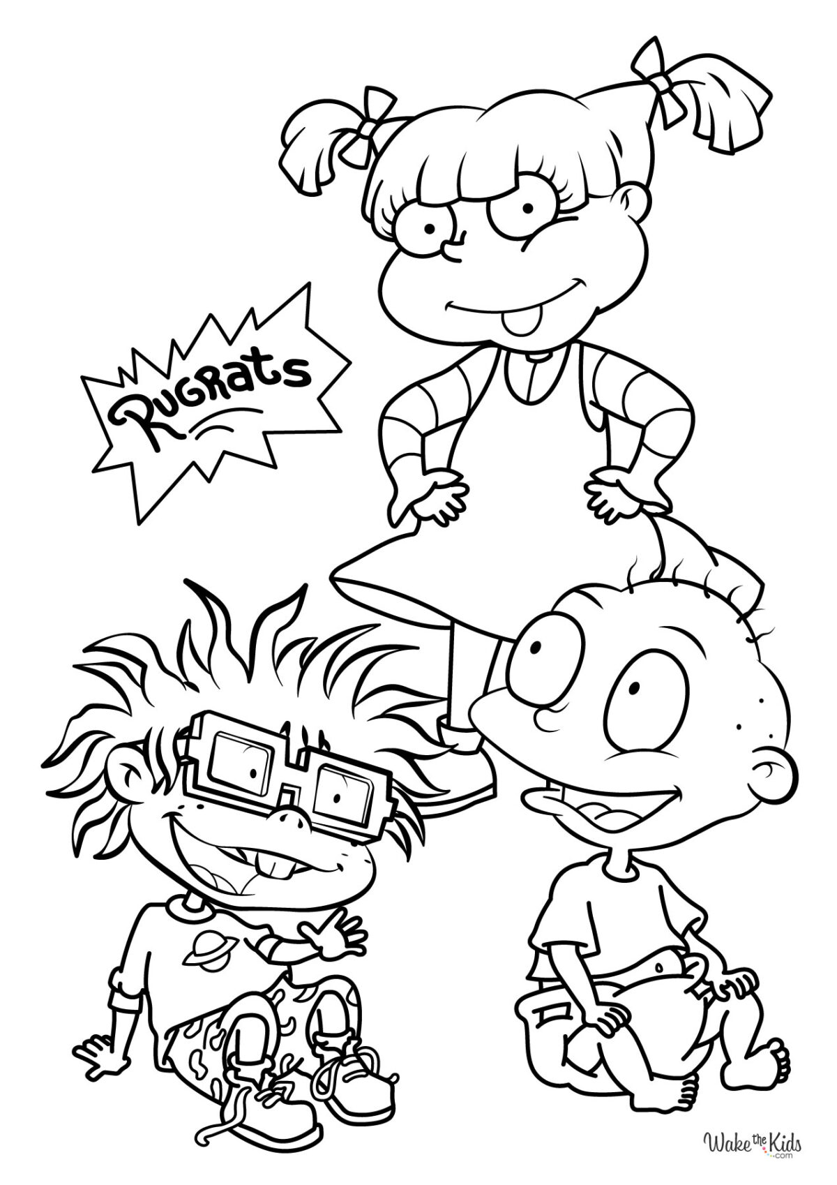 Rugrats Coloring Pages (Free Printable PDFs) | WakeTheKids