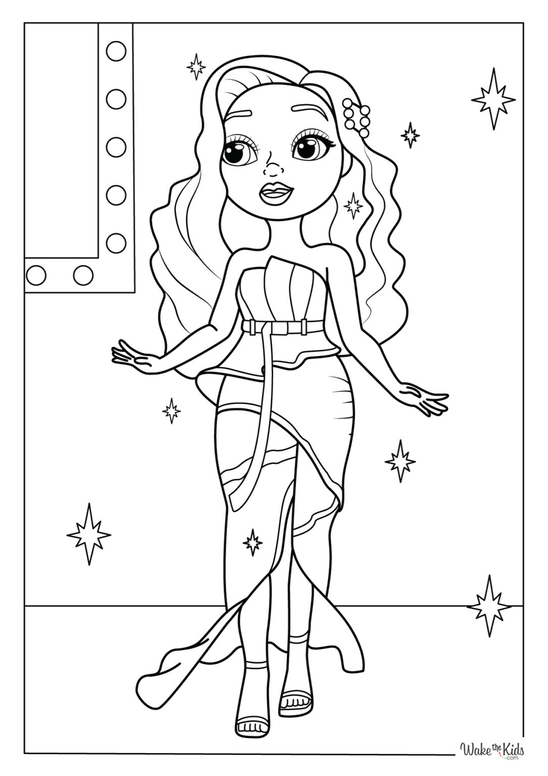 Rainbow High Coloring Pages (Free Printable PDFs) | WakeTheKids