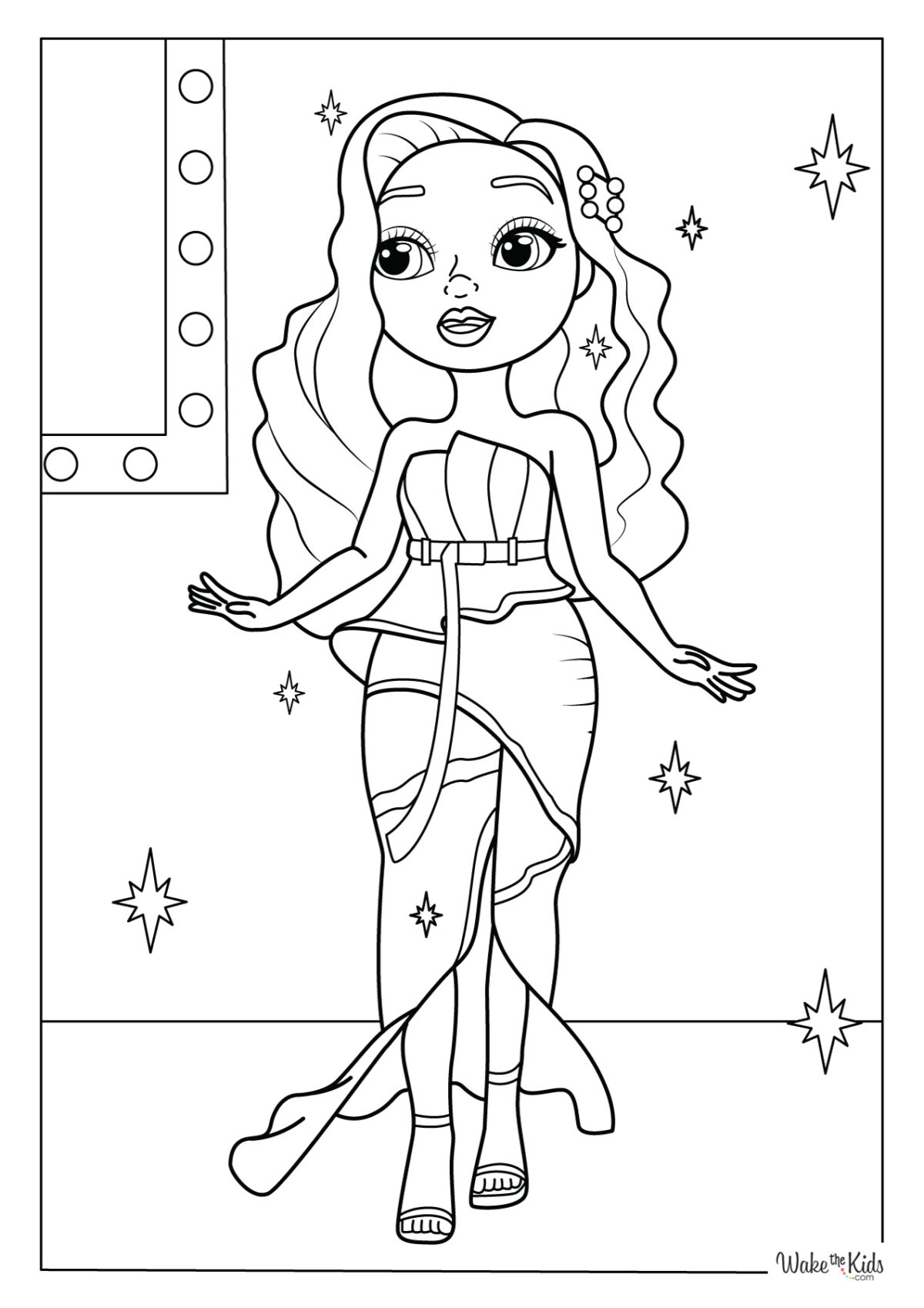 Rainbow High Coloring Pages (Free Printable PDFs) | WakeTheKids