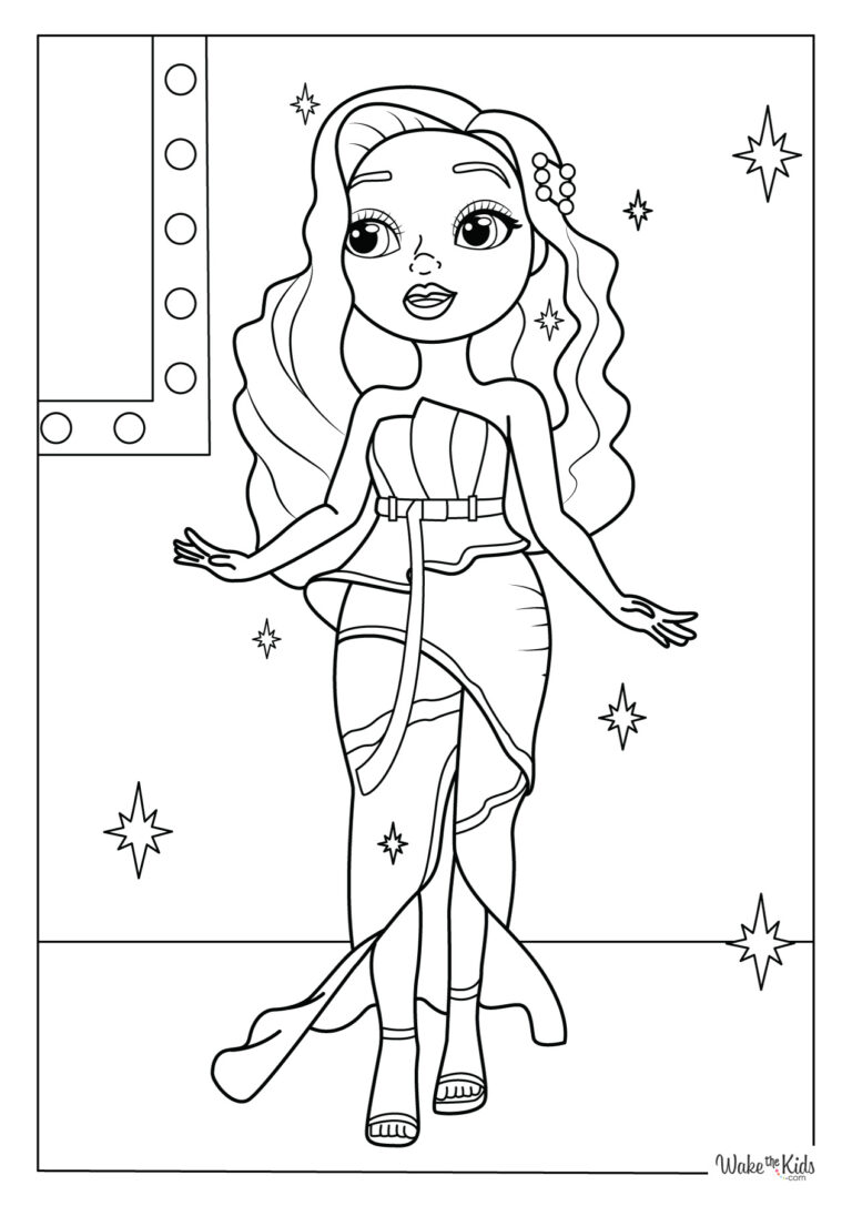 Rainbow High Coloring Pages (Free Printable PDFs) | WakeTheKids