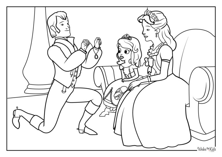 Sofia the First Coloring Pages (Free Printable PDFs) | WakeTheKids