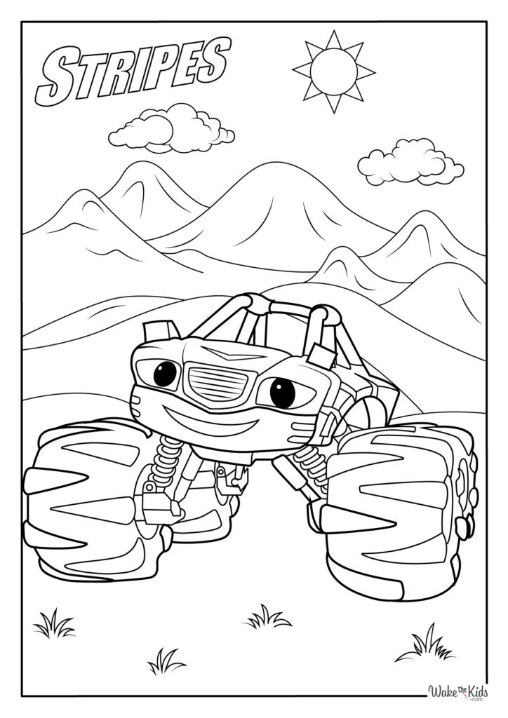 Blaze and the Monster Machines Coloring Pages (Free Printable PDFs ...