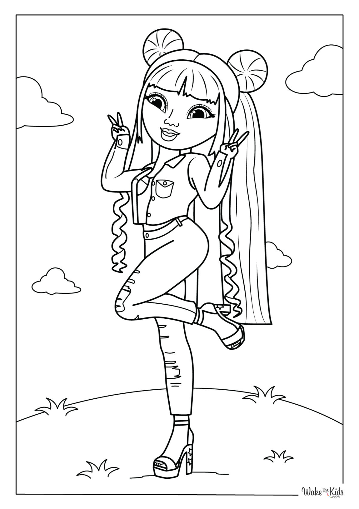 Rainbow High Coloring Pages (Free Printable PDFs) | WakeTheKids
