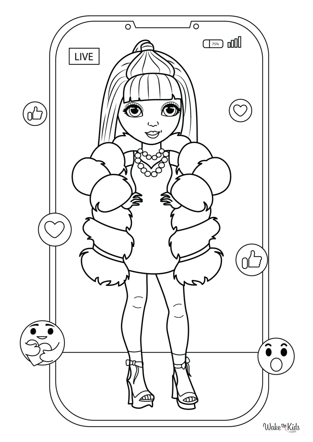 Rainbow High Coloring Pages (Free Printable PDFs) | WakeTheKids