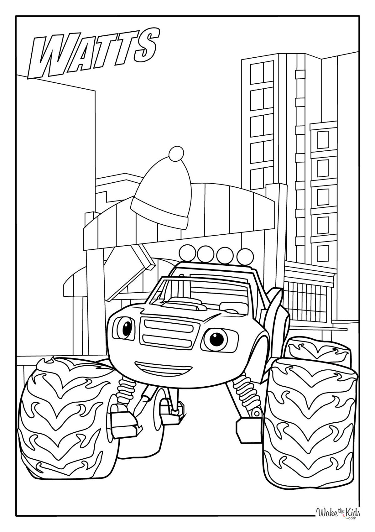 Blaze and the Monster Machines Coloring Pages (Free Printable PDFs ...