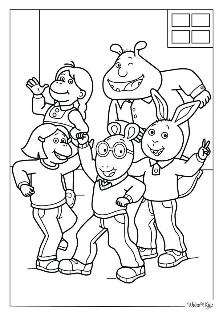 Arthur Coloring Pages (Free Printable PDFs) | WakeTheKids