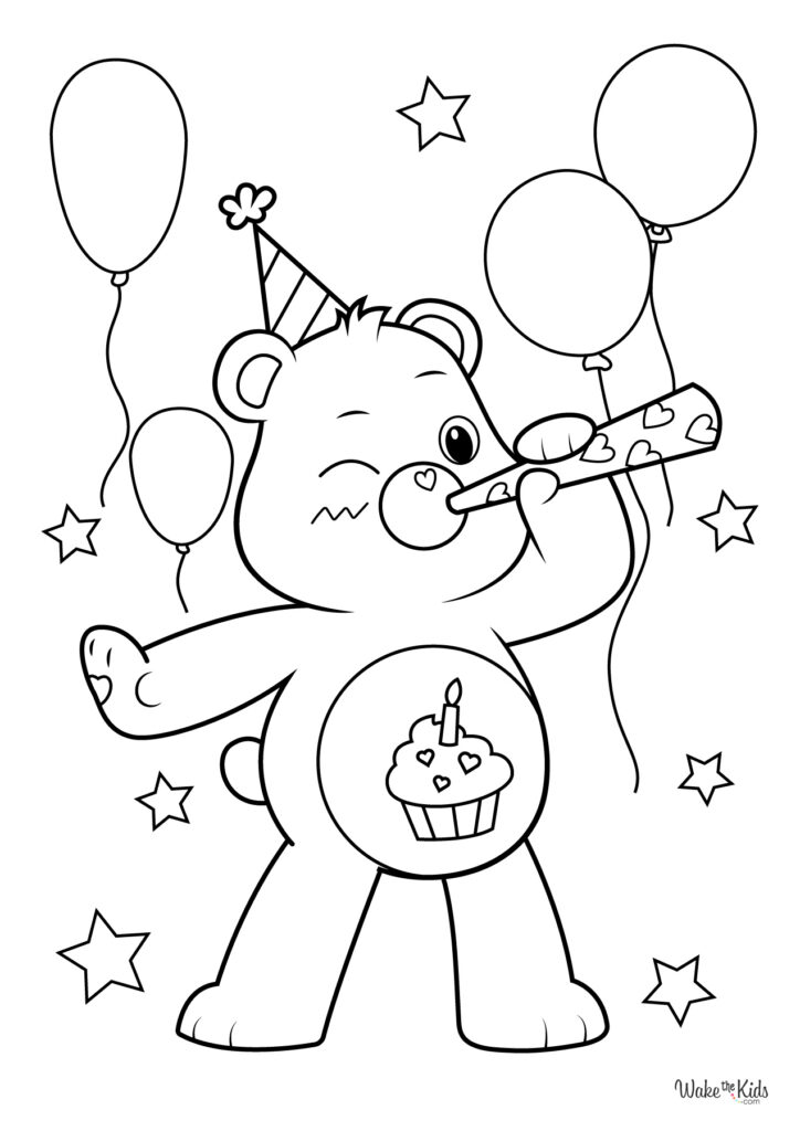 Care Bear Coloring Pages (Free Printable PDFs) | WakeTheKids