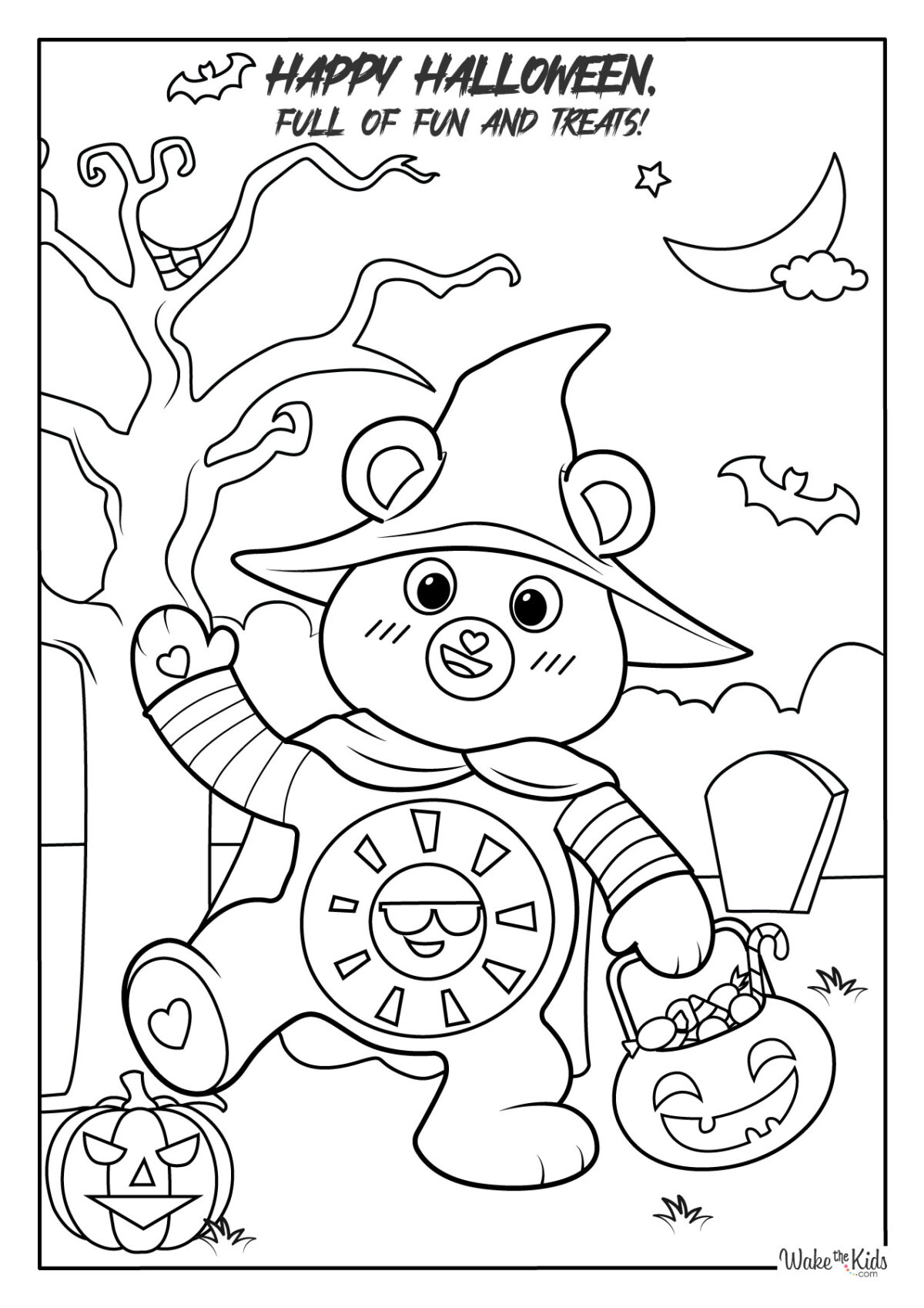 Care Bear Coloring Pages (Free Printable PDFs) | WakeTheKids