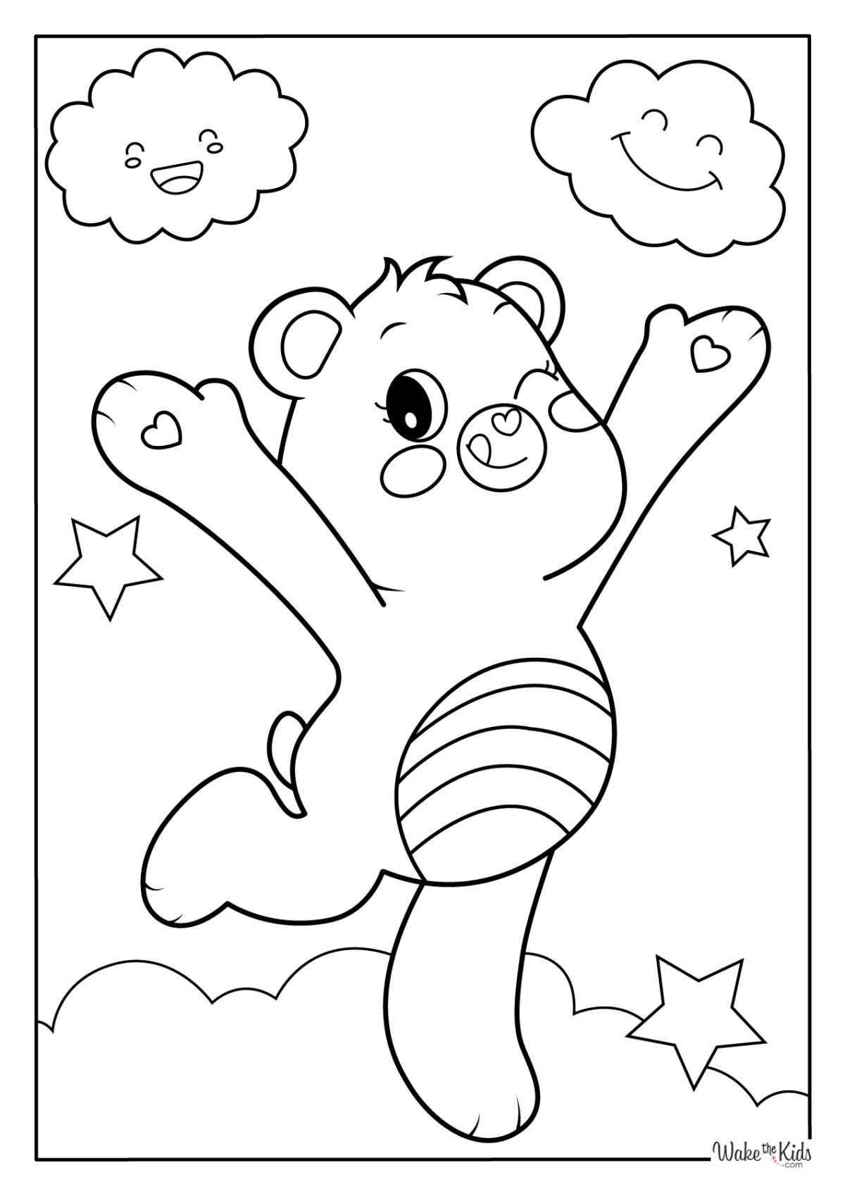 Care Bear Coloring Pages (Free Printable PDFs) | WakeTheKids