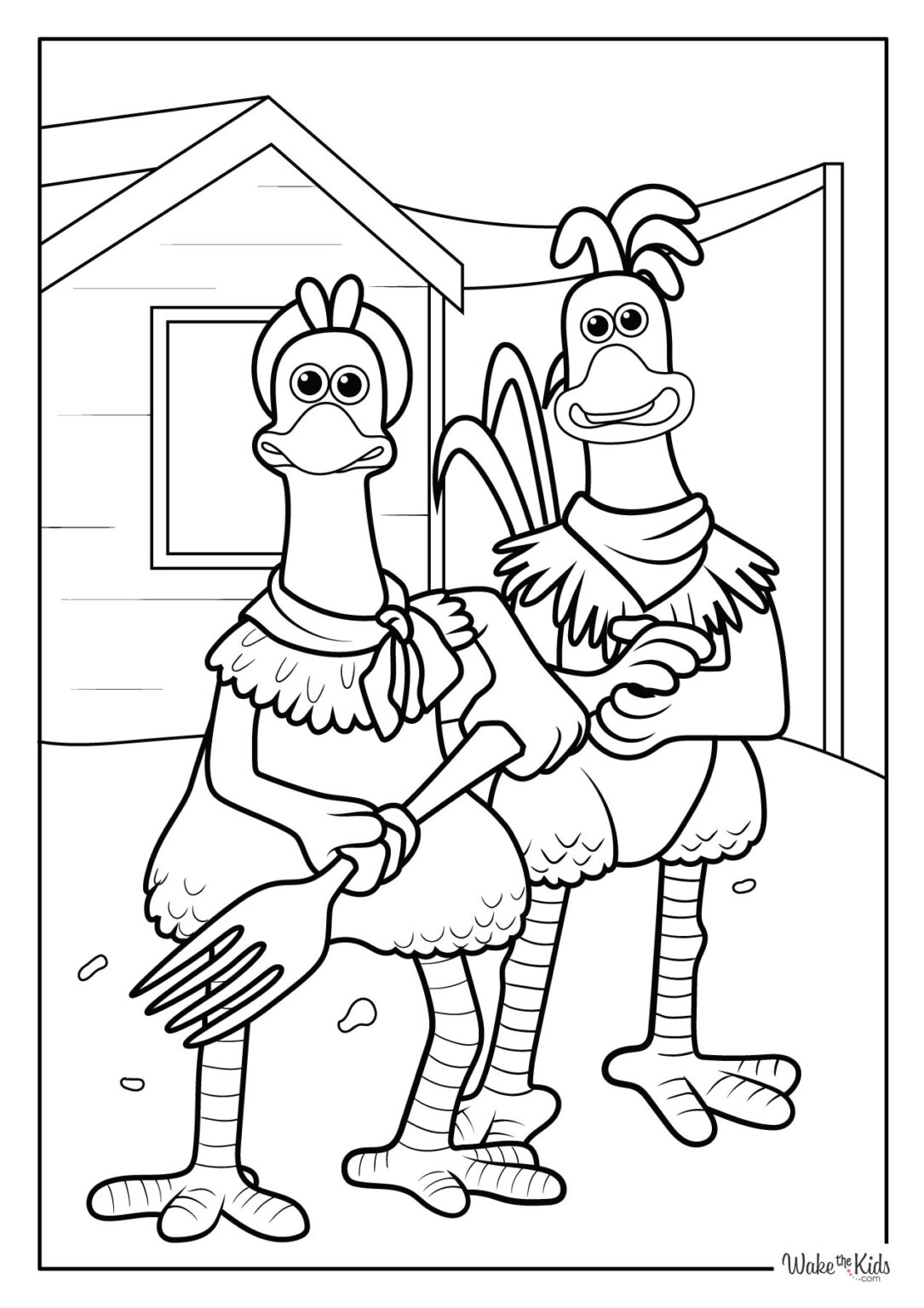 The Little Red Hen Coloring Pages (Free Printable PDFs) | WakeTheKids