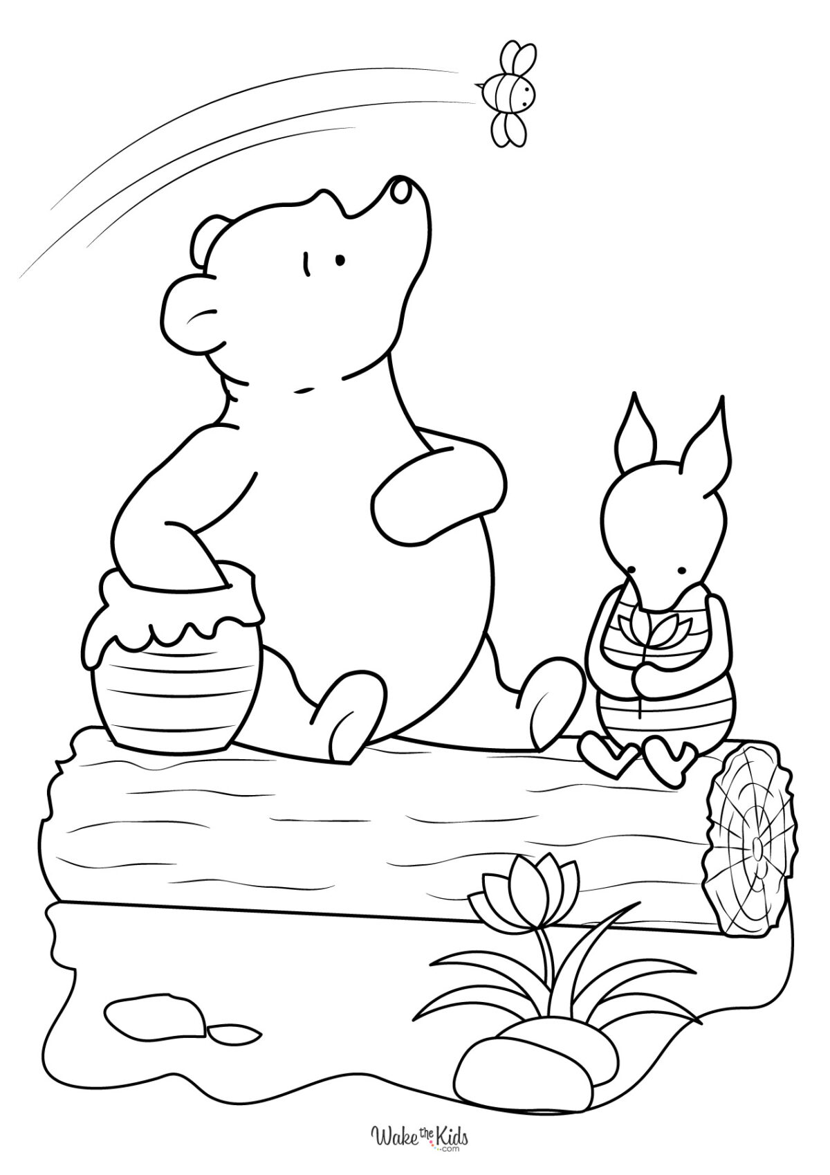 Winnie the Pooh Coloring Pages (Free Printable PDFs) | WakeTheKids