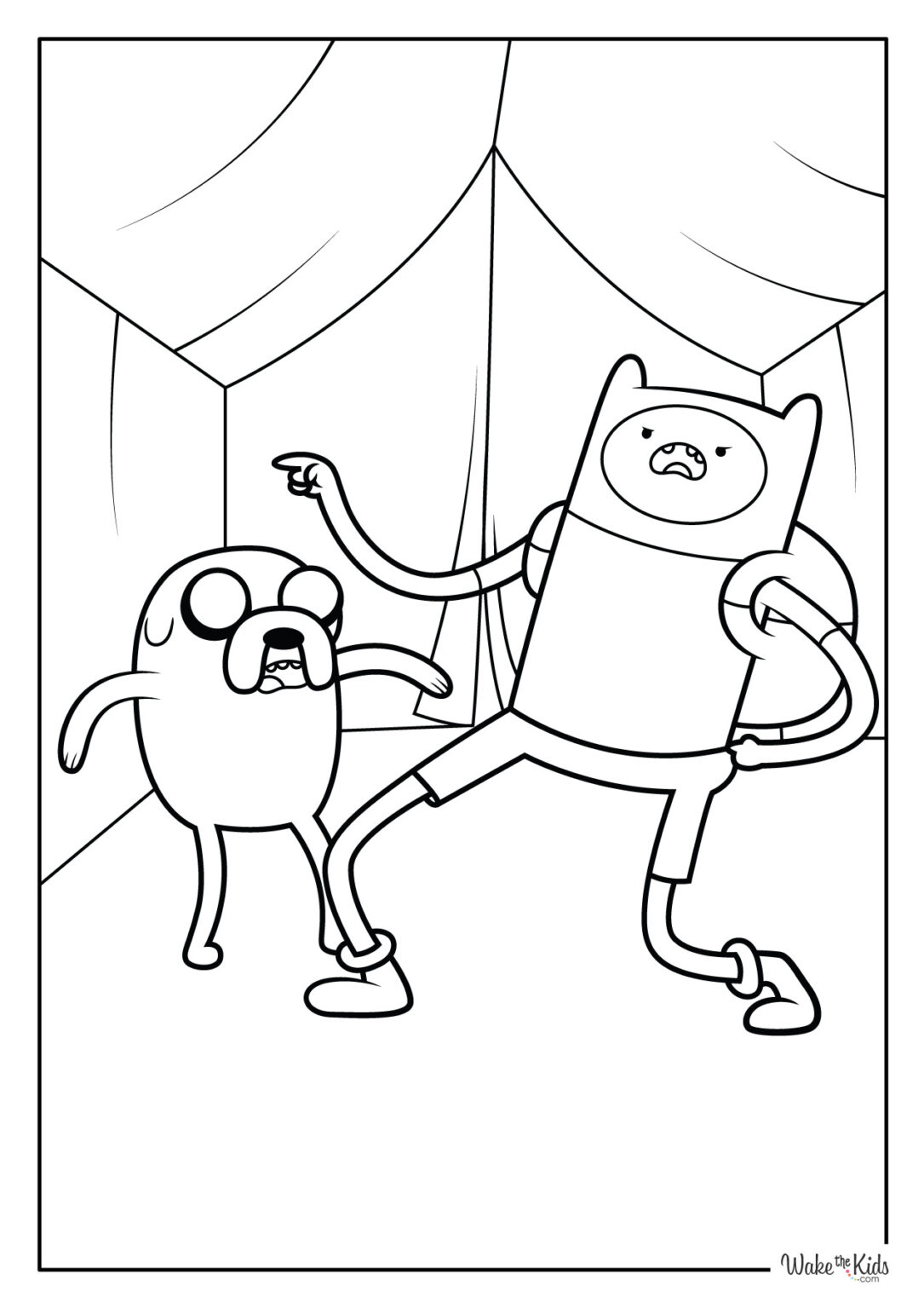 Adventure Time Coloring Pages (Free Printable PDFs) | WakeTheKids