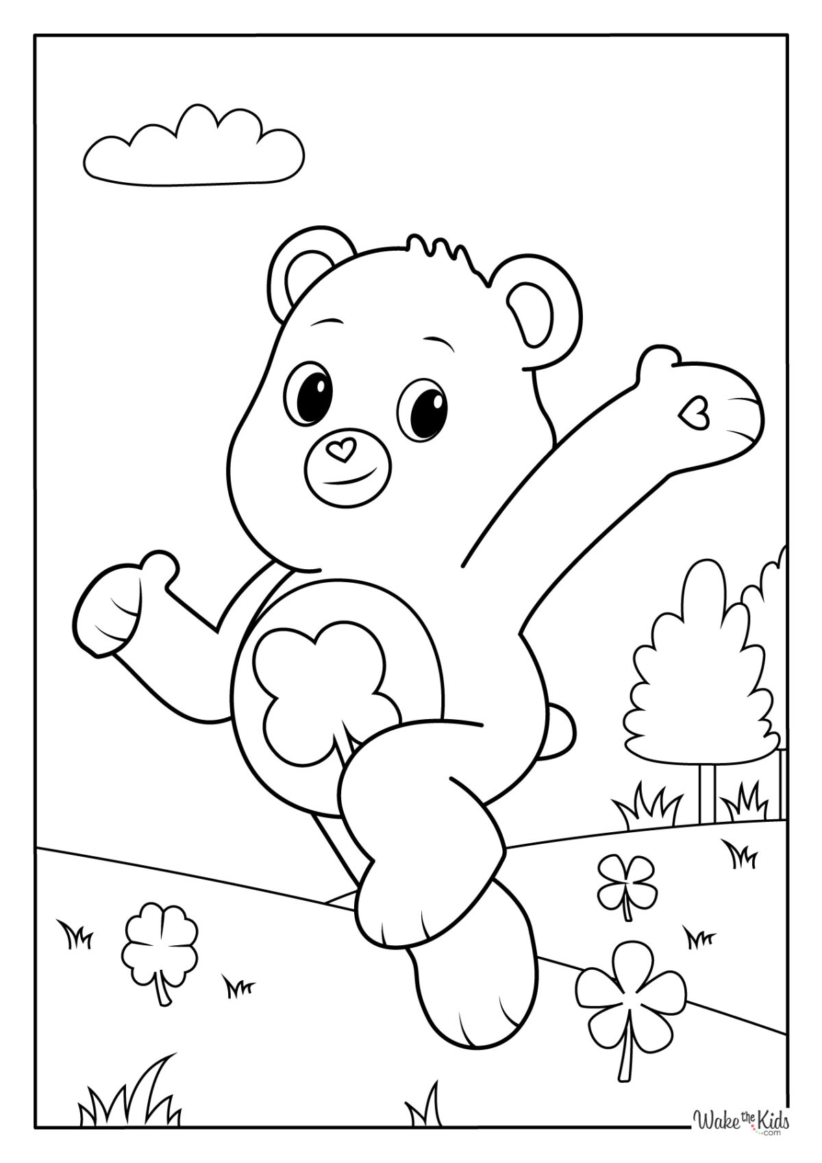 Care Bear Coloring Pages (Free Printable PDFs) | WakeTheKids