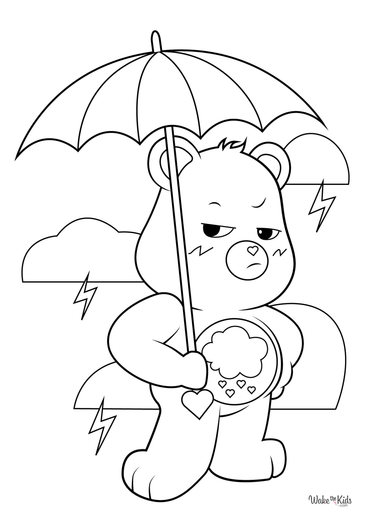 Care Bear Coloring Pages (Free Printable PDFs) | WakeTheKids