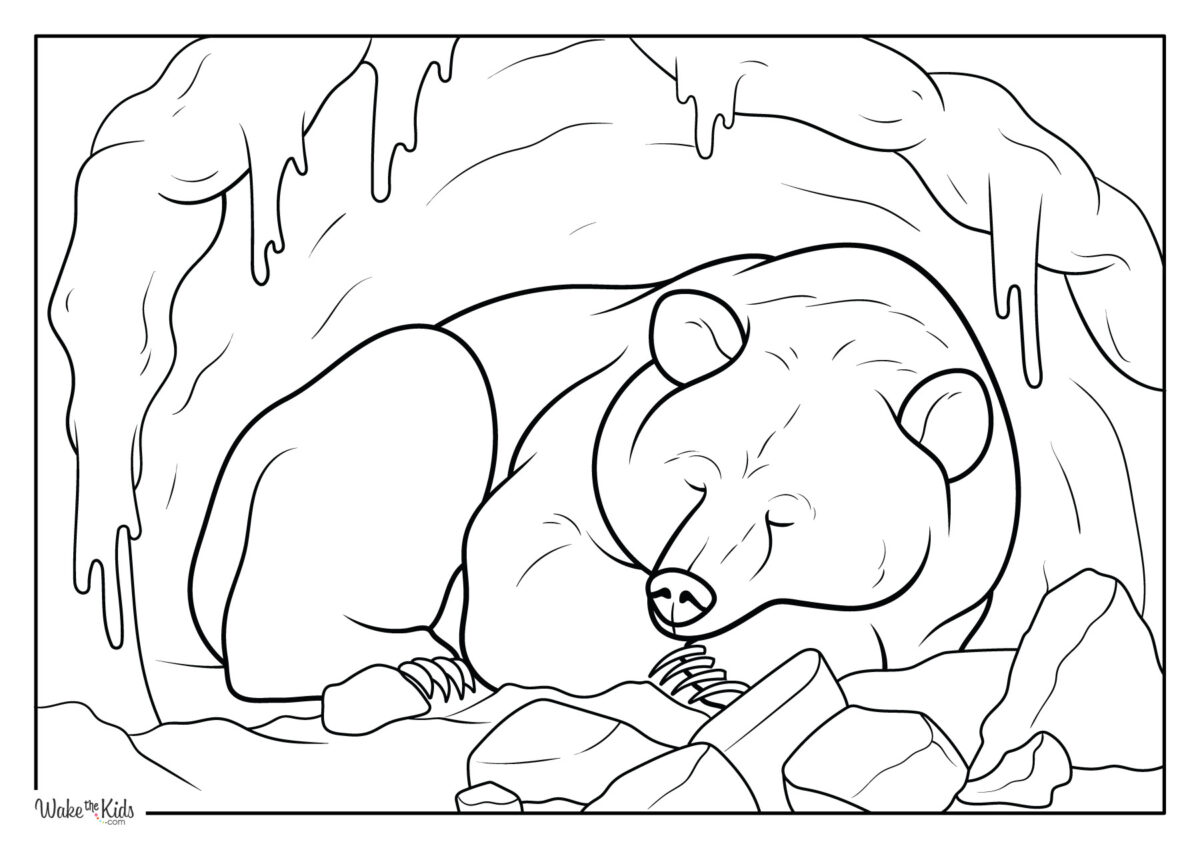 Bear Coloring Pages (Free Printable PDFs) | WakeTheKids