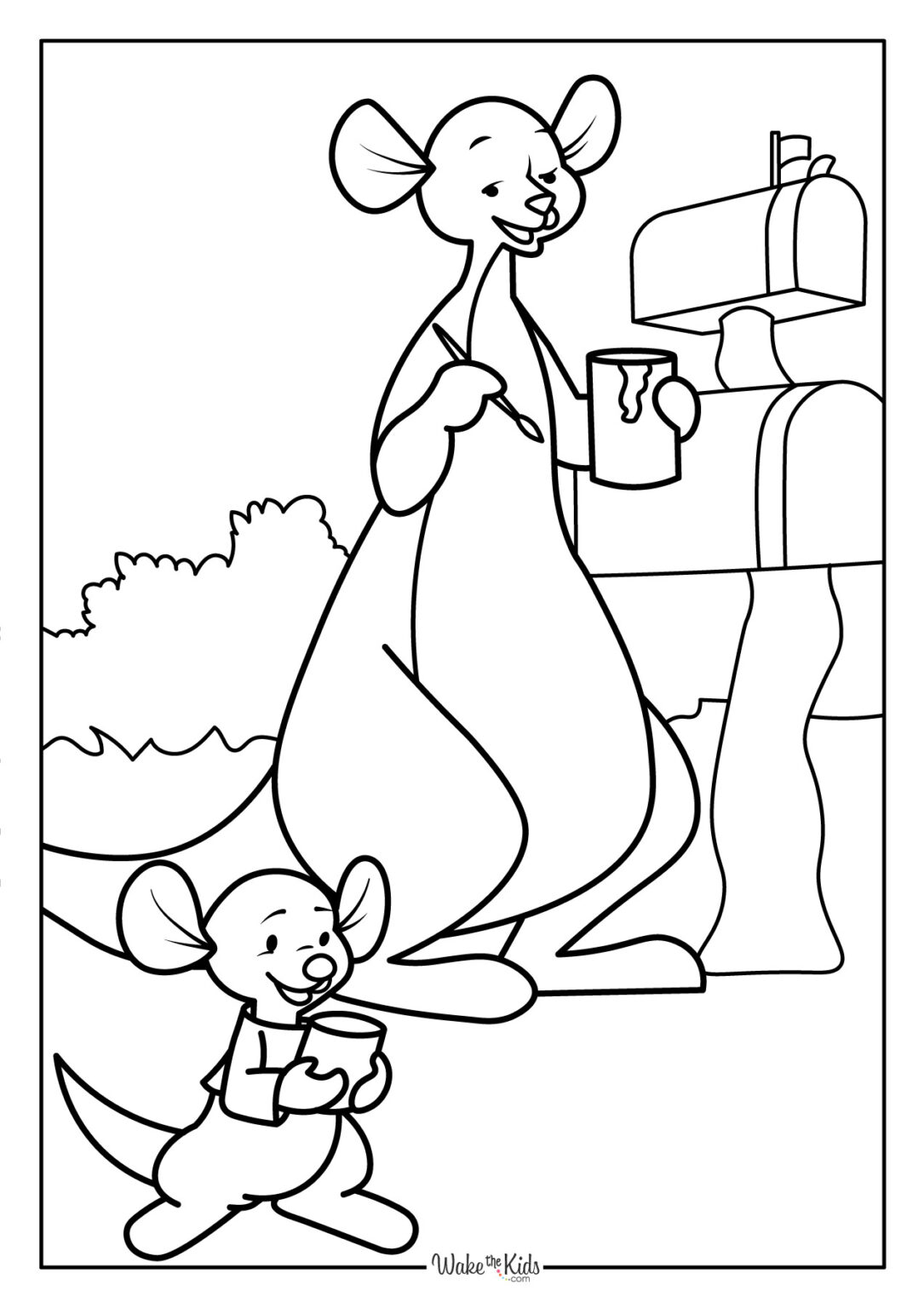 Winnie the Pooh Coloring Pages (Free Printable PDFs) | WakeTheKids