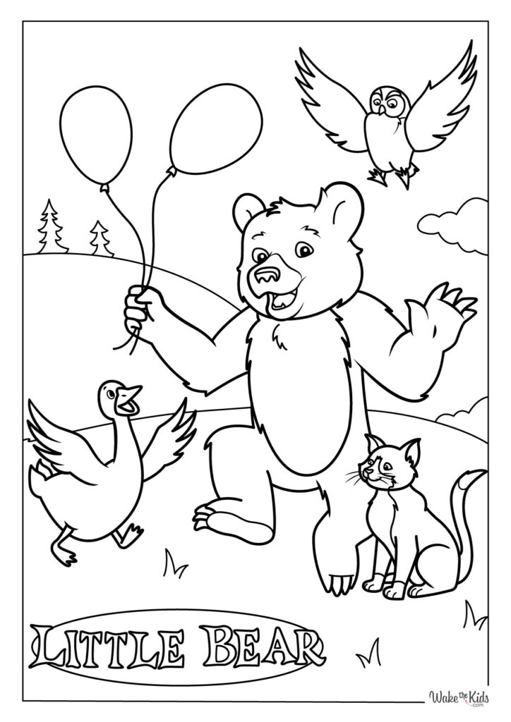 Little Bear Coloring Pages (Free Printable PDFs) | WakeTheKids Little Bear Coloring Pages (Free Printable PDFs) | WakeTheKids