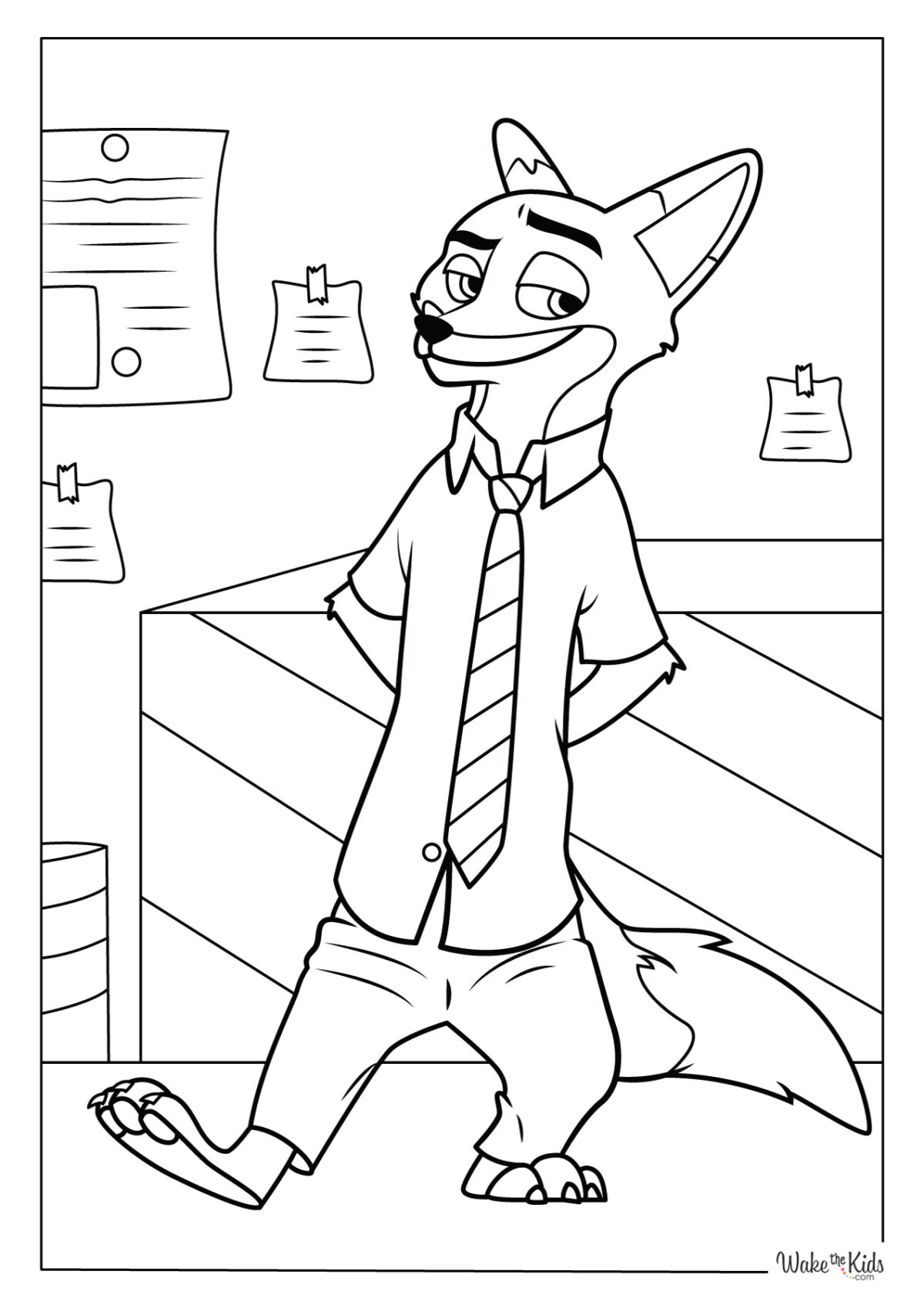 Zootopia Coloring Pages (Free Printable PDFs) | WakeTheKids