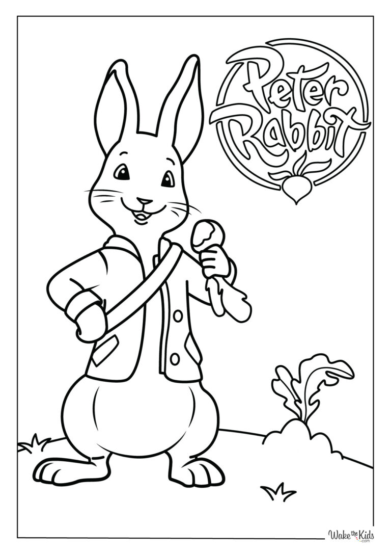 Peter Rabbit Coloring Pages (Free Printable PDFs) | WakeTheKids