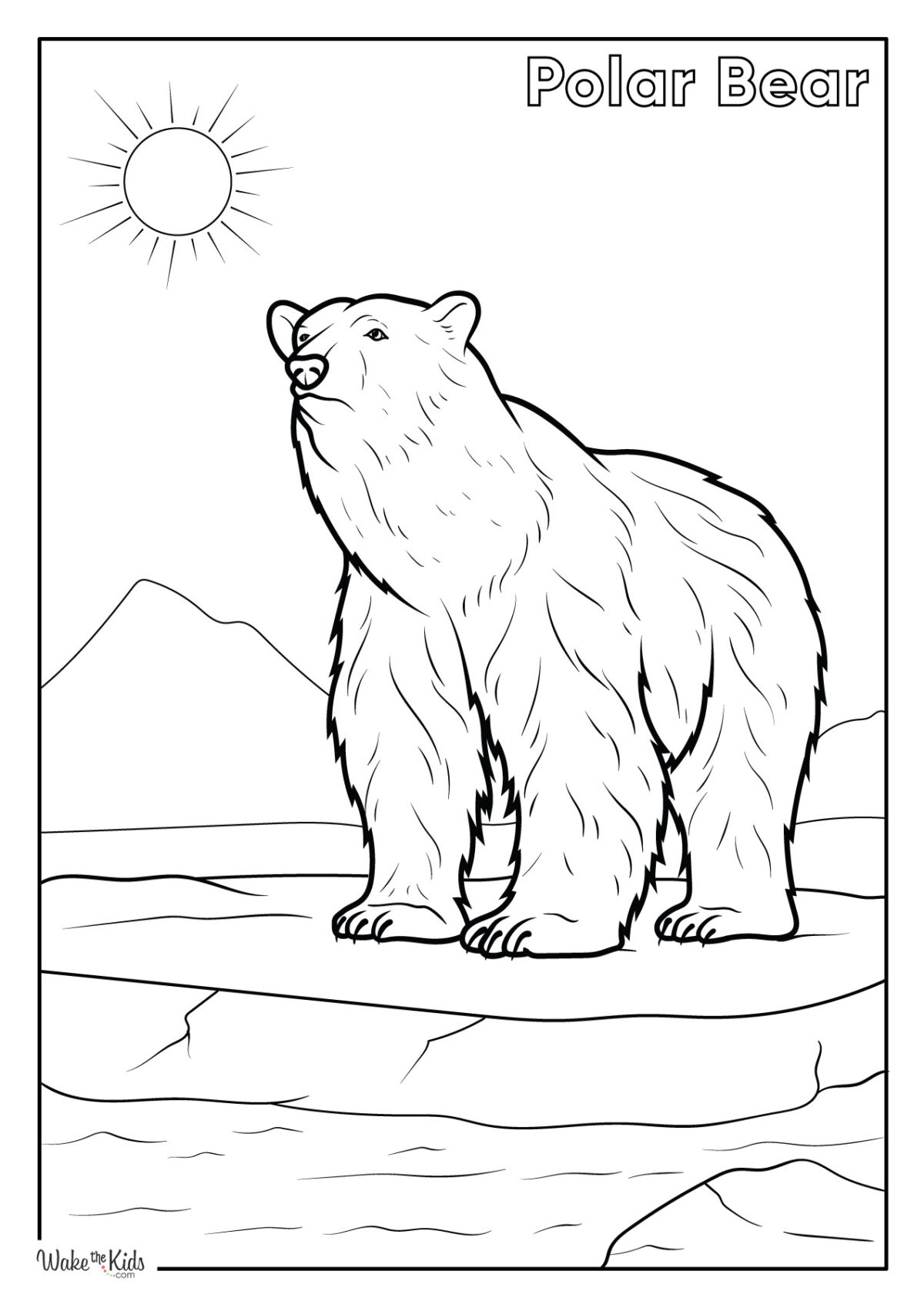 Polar Bear Coloring Pages (Free Printable PDFs) | WakeTheKids