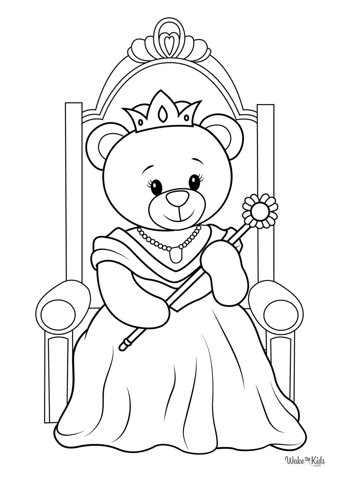 Teddy Bear Coloring Pages (Free Printable PDFs) | WakeTheKids