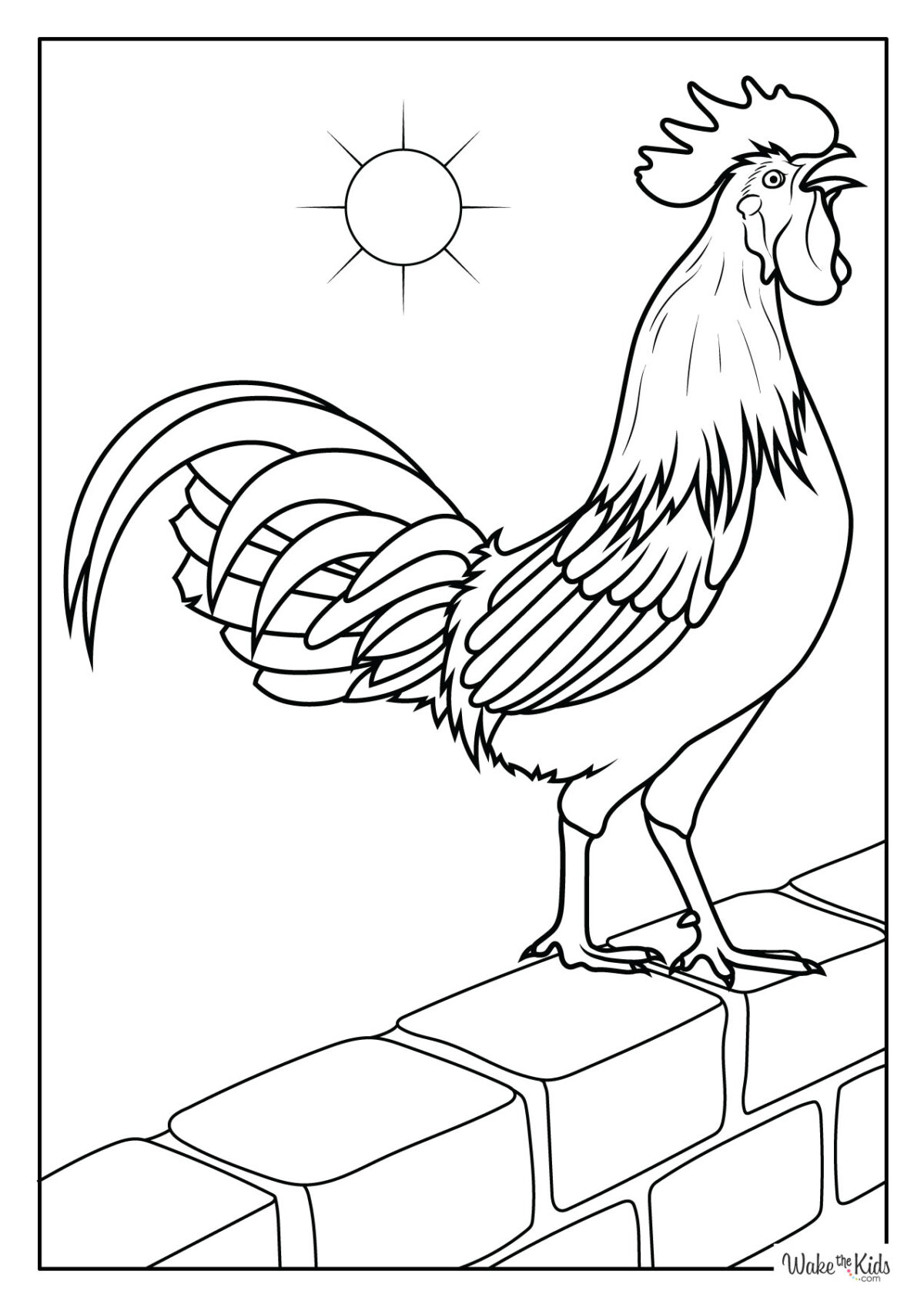 Chicken Coloring Pages (Free Printable PDFs) | WakeTheKids
