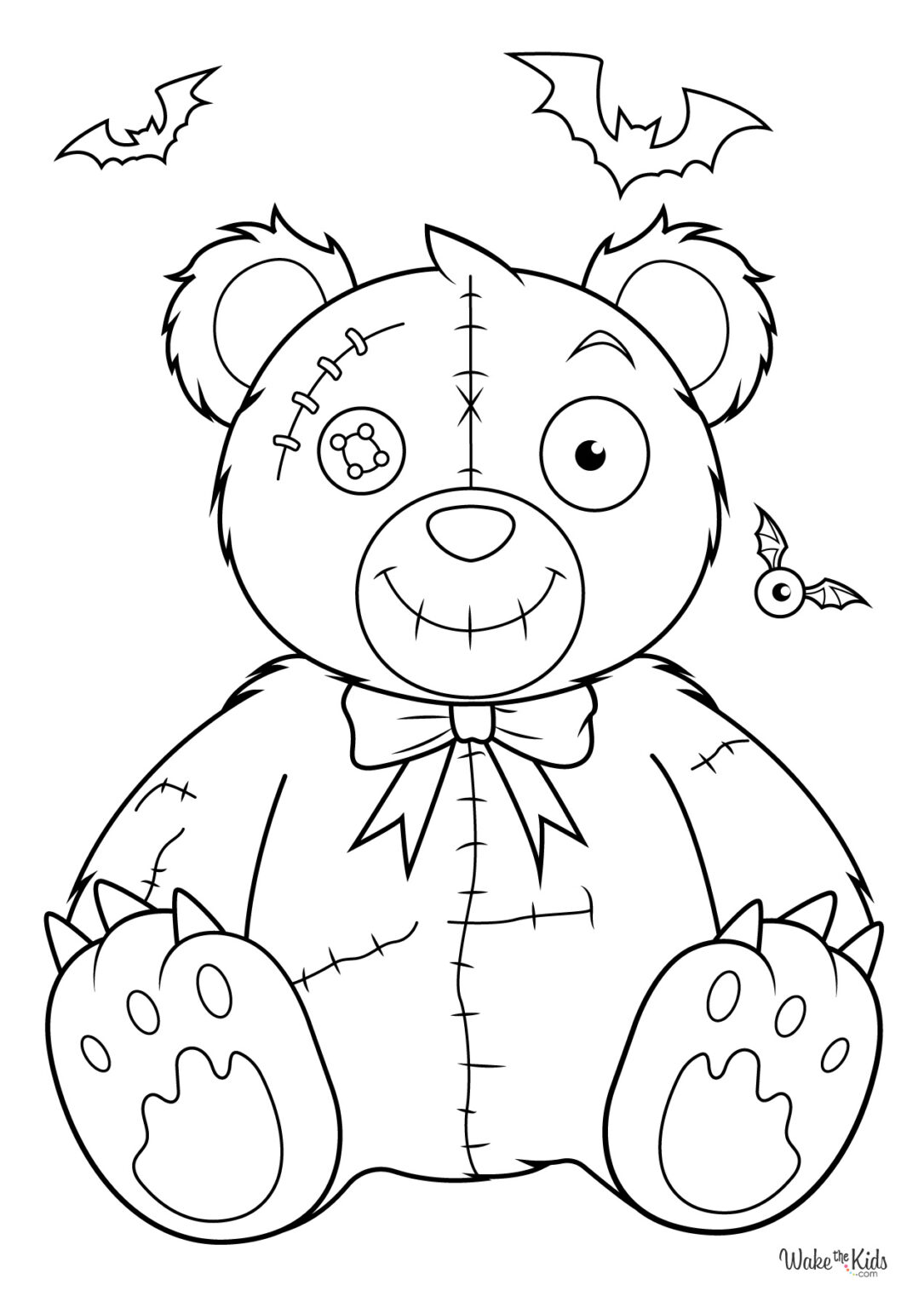 Teddy Bear Coloring Pages (Free Printable PDFs) | WakeTheKids