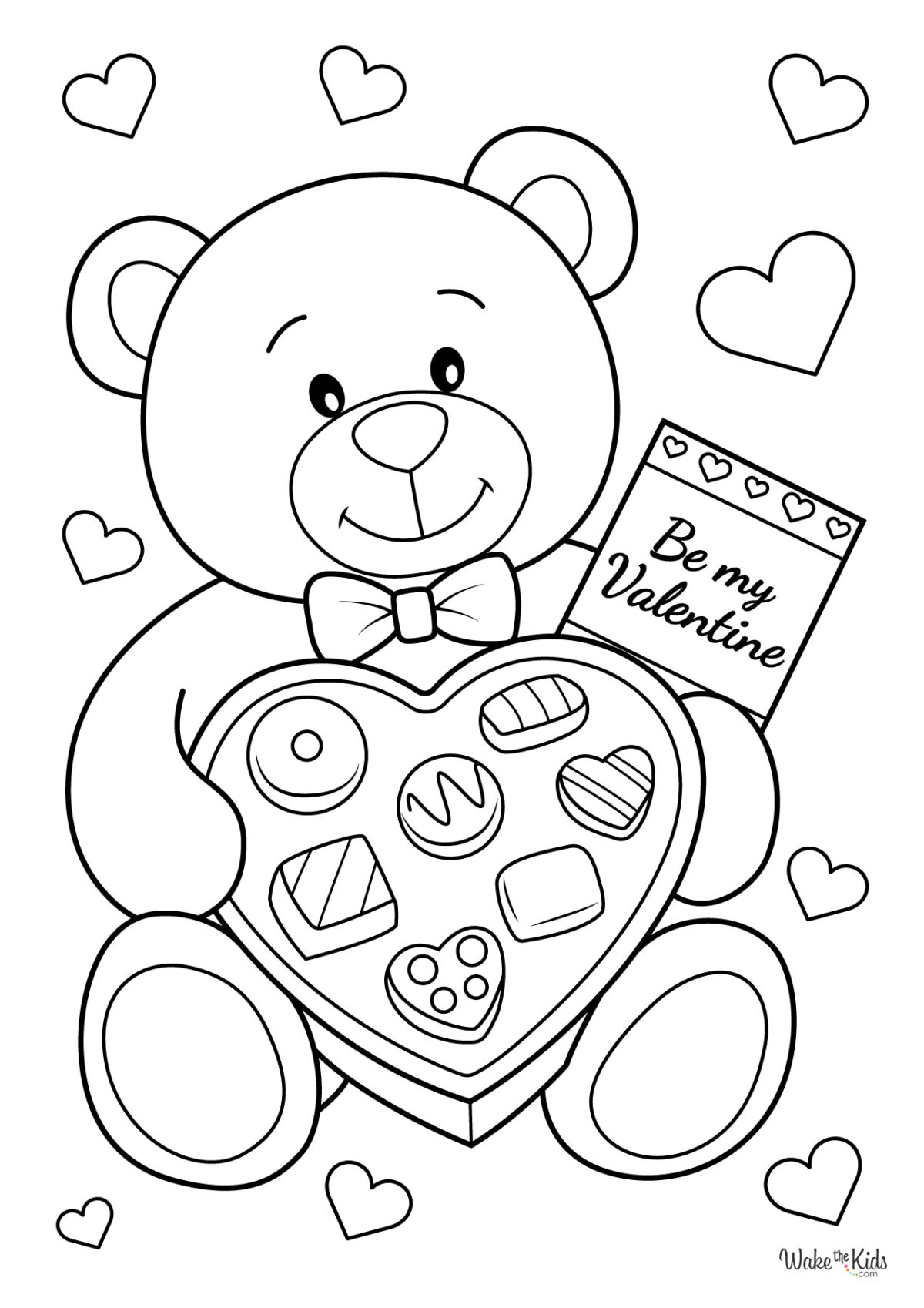 Teddy Bear Coloring Pages (Free Printable PDFs) | WakeTheKids