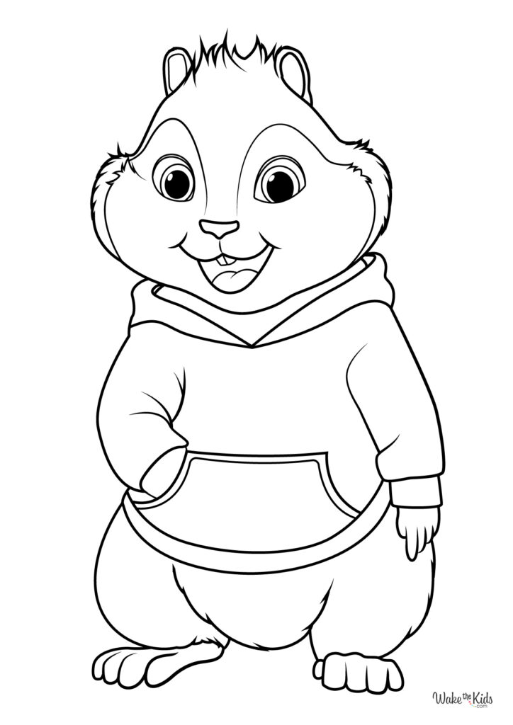 Alvin and the Chipmunks Coloring Pages (Free Printable PDFs) | WakeTheKids
