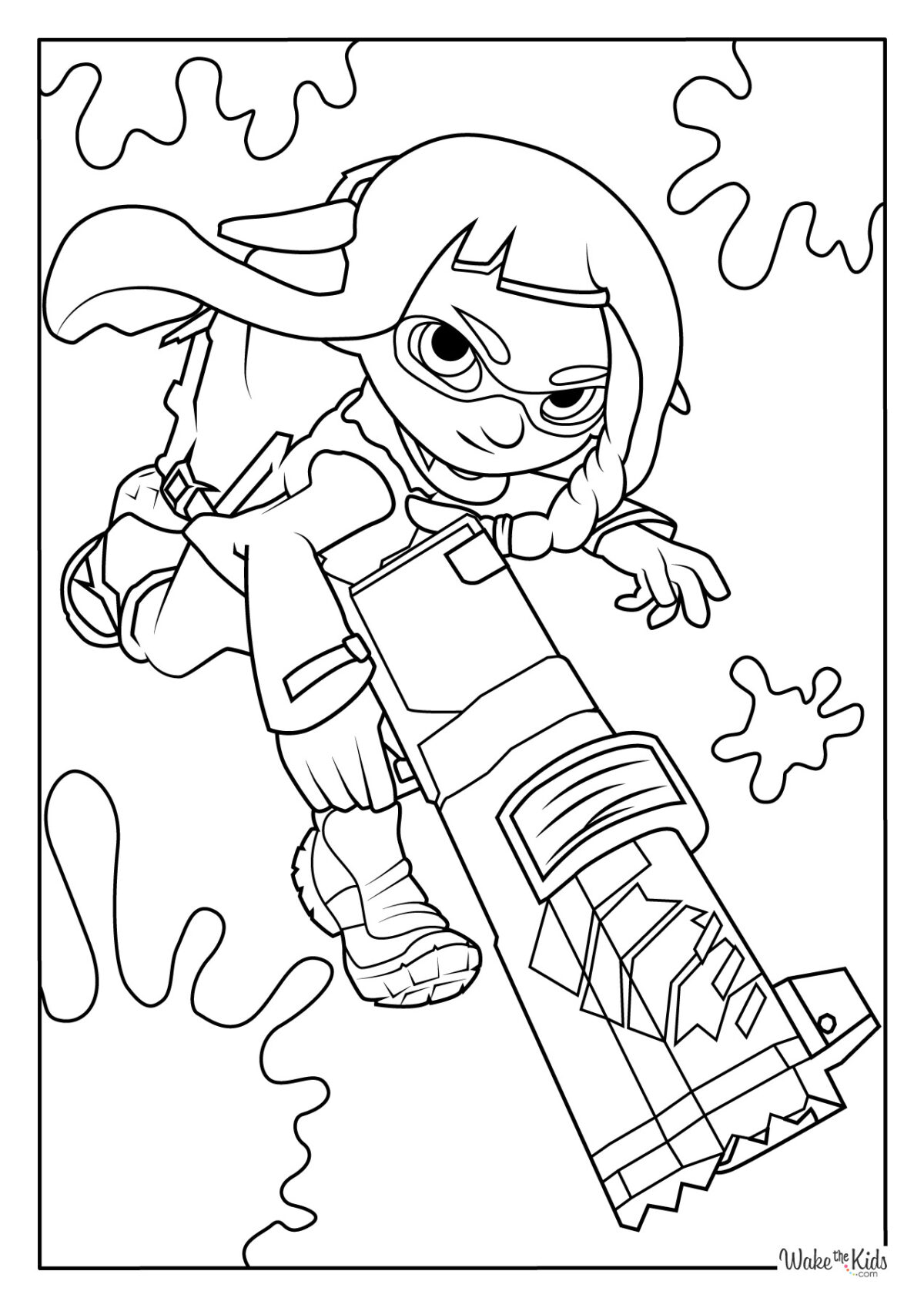 Splatoon Coloring Pages (Free Printable PDFs) | WakeTheKids