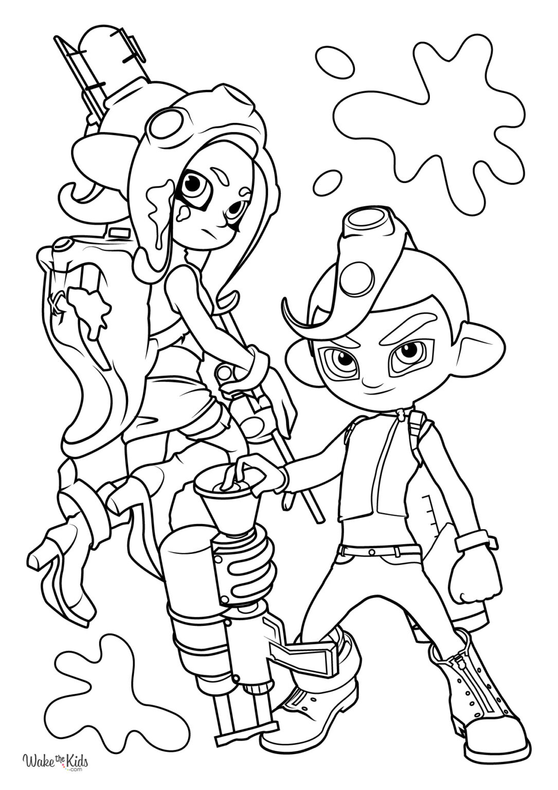 Splatoon Coloring Pages (Free Printable PDFs) | WakeTheKids