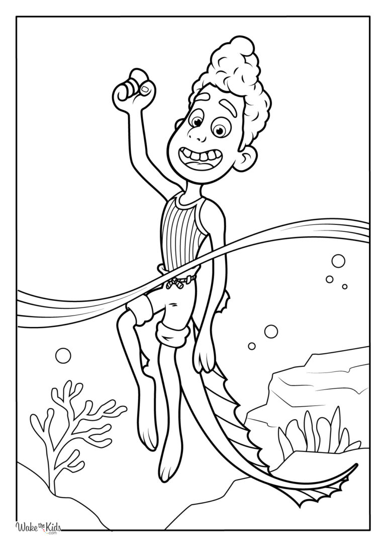 Luca Coloring Pages (Free Printable PDFs) | WakeTheKids