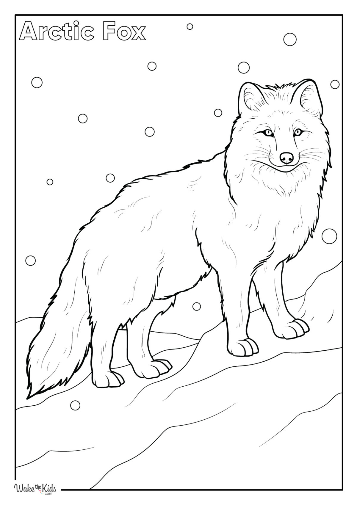 Fox Coloring Pages (Free Printable PDFs) | WakeTheKids