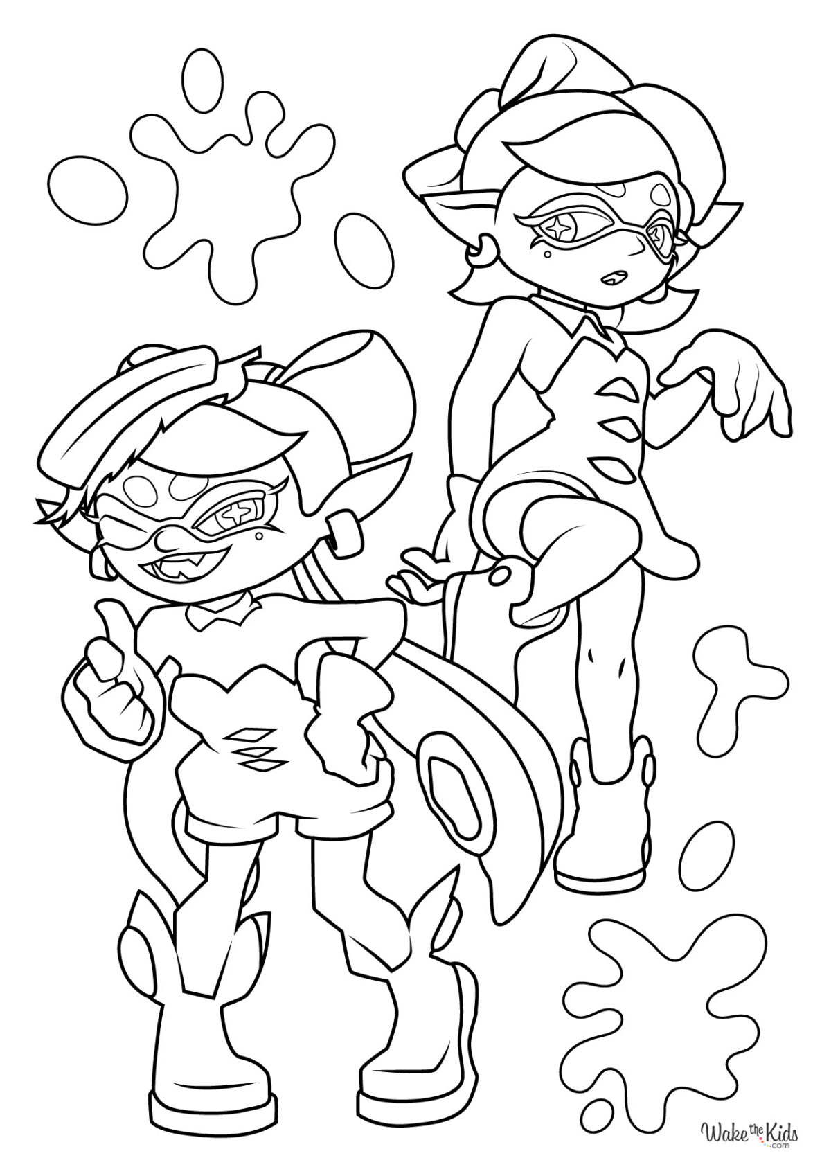 Splatoon Coloring Pages (Free Printable PDFs) | WakeTheKids