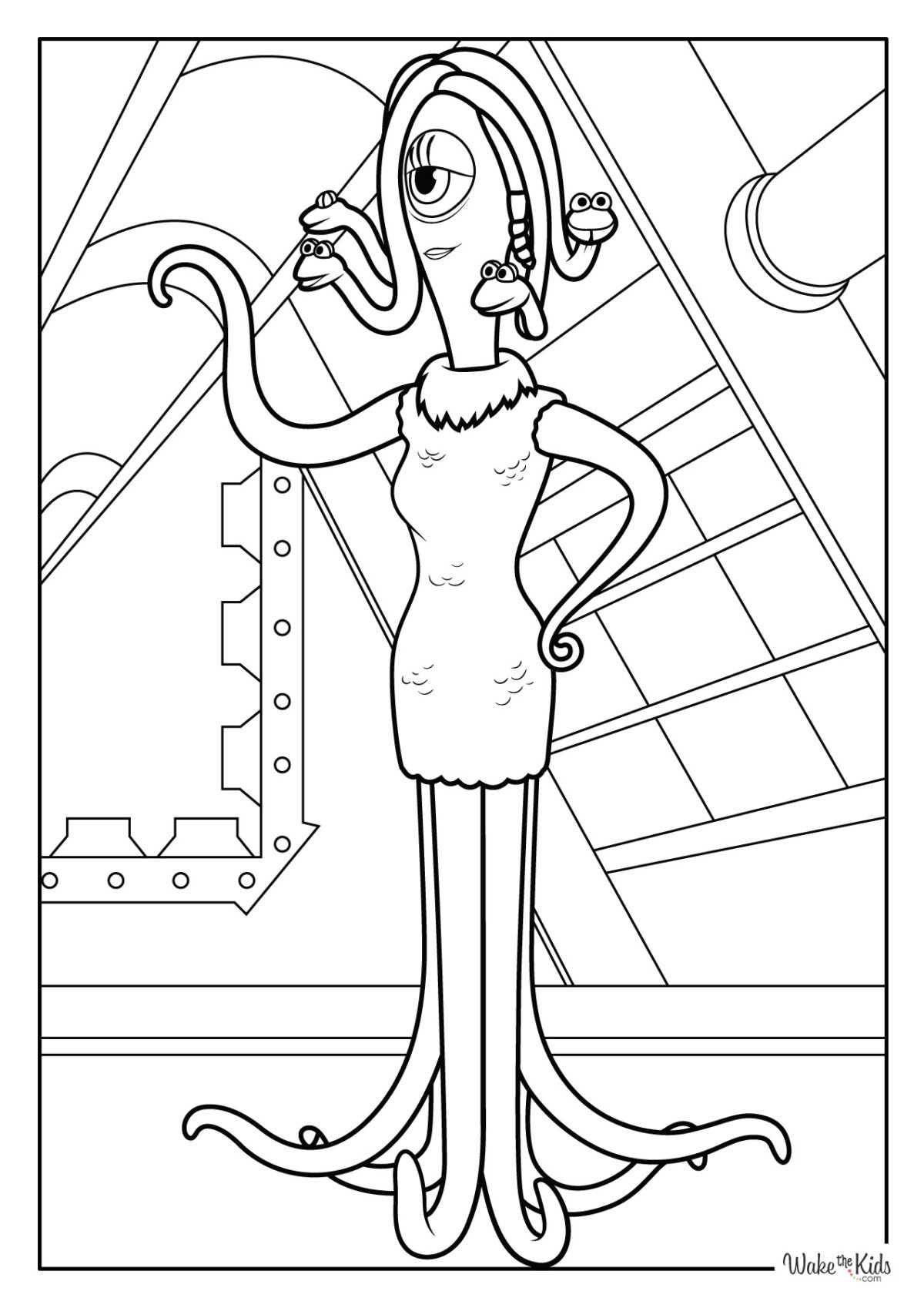 Monsters Inc Coloring Pages (Free Printable PDFs) | WakeTheKids