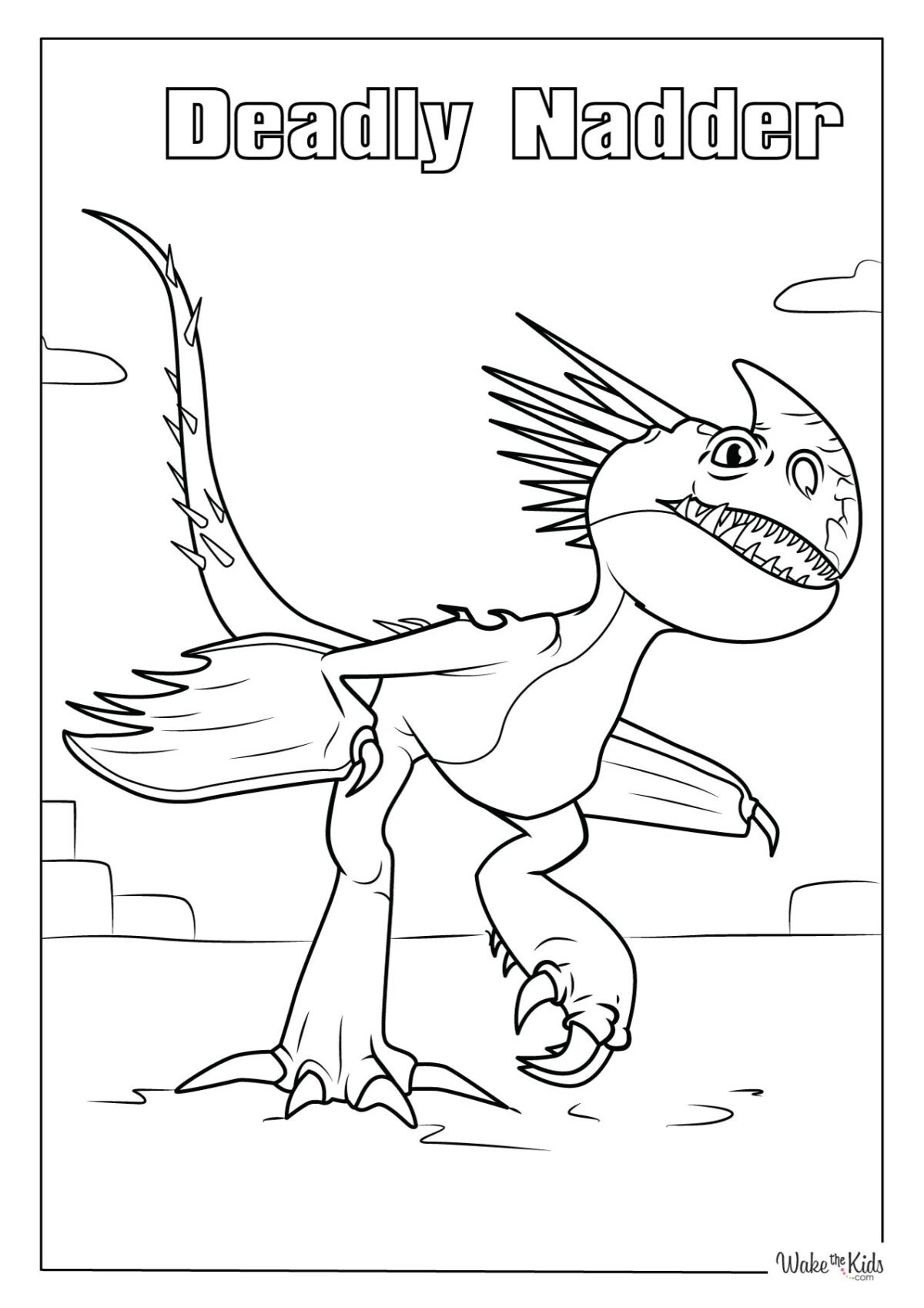 How to Train Your Dragon Coloring Pages (Free Printable PDFs) | WakeTheKids