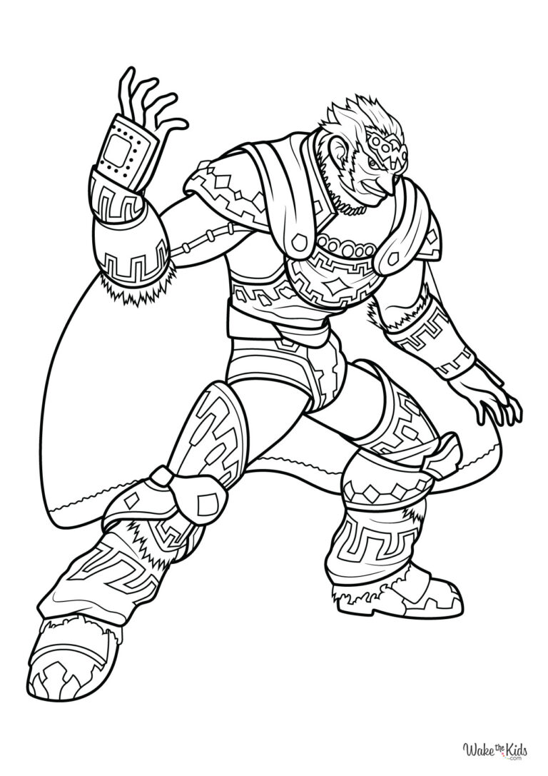 The Legend of Zelda Coloring Pages (Free Printable PDFs) | WakeTheKids