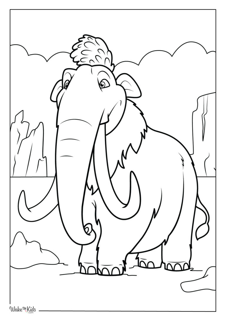 Ice Age Coloring Pages (Free Printable PDFs) | WakeTheKids