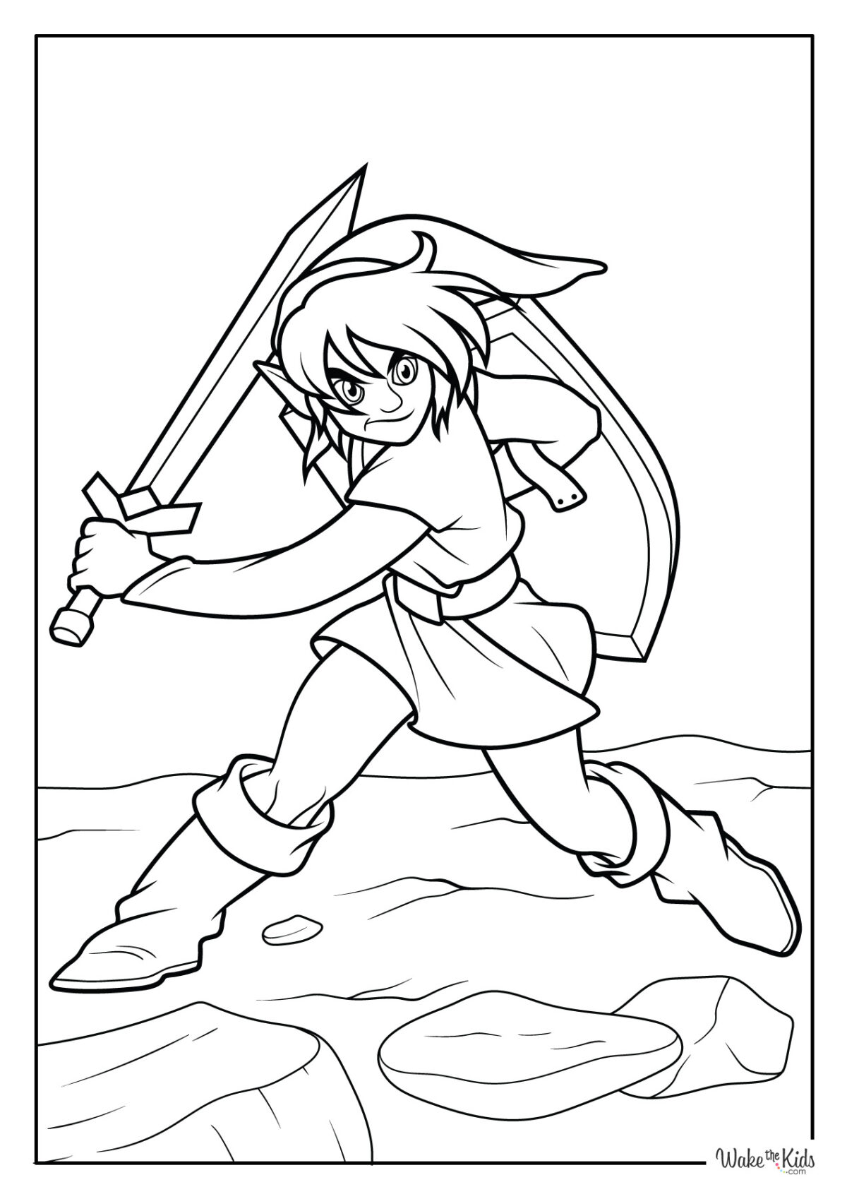 The Legend of Zelda Coloring Pages (Free Printable PDFs) | WakeTheKids