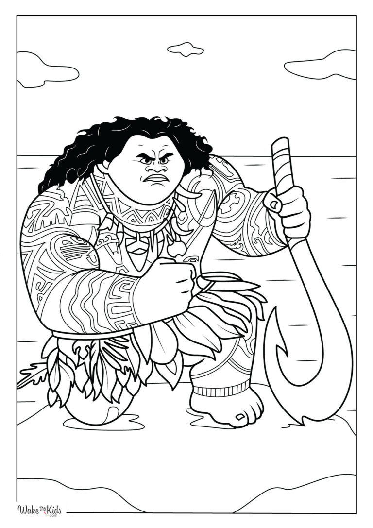 Moana Coloring Pages (Free Printable PDFs) | WakeTheKids