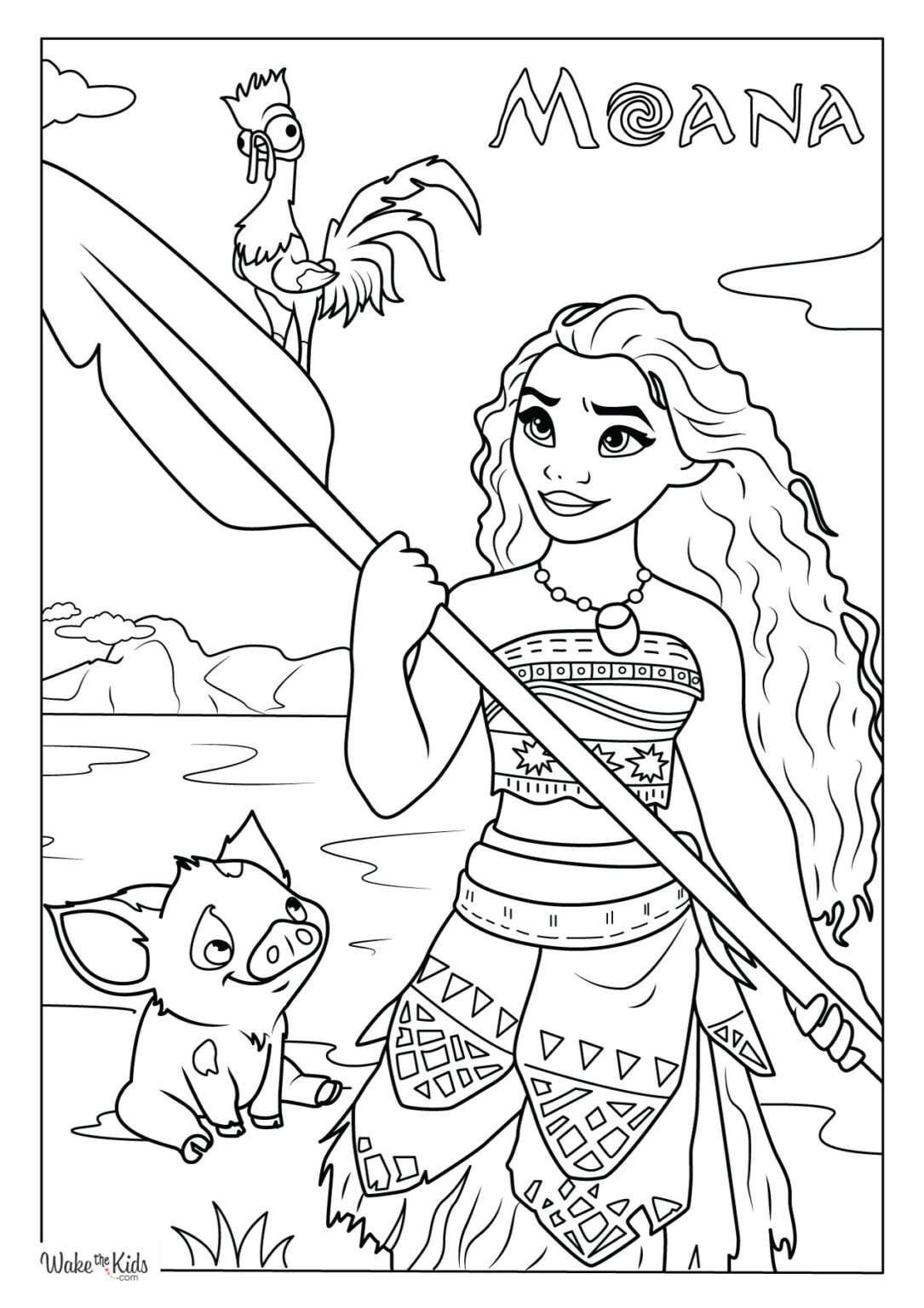Moana Coloring Pages (Free Printable PDFs) | WakeTheKids