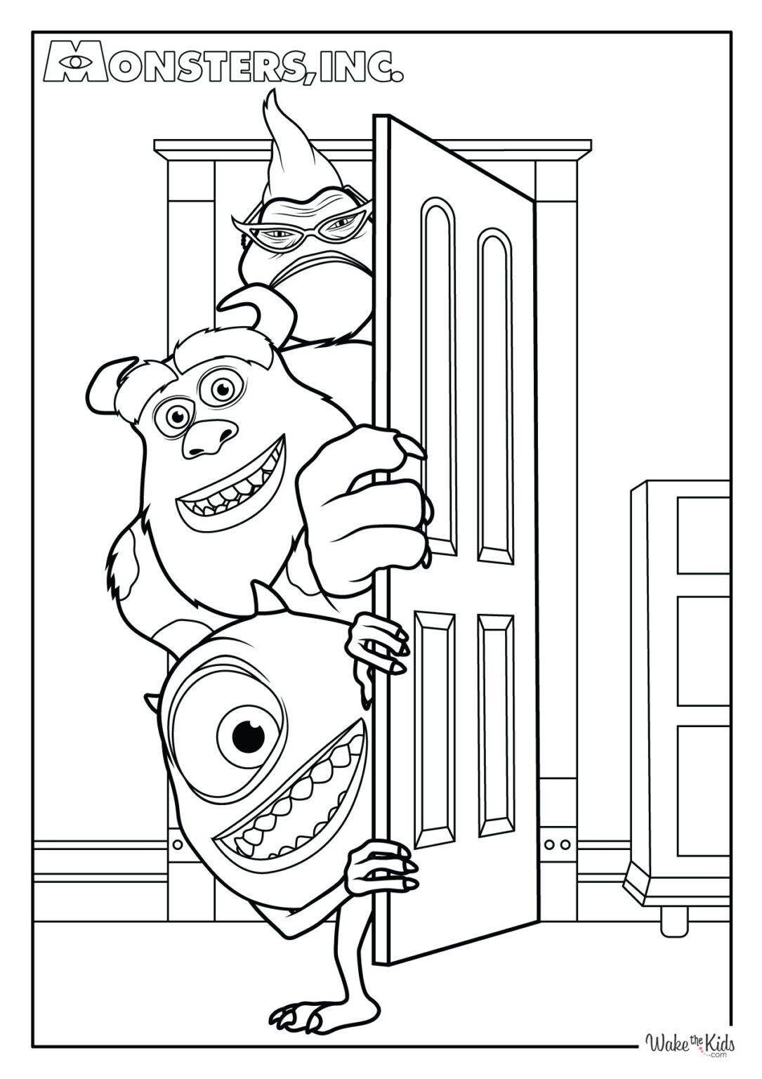 Monsters Inc Coloring Pages (Free Printable PDFs) | WakeTheKids