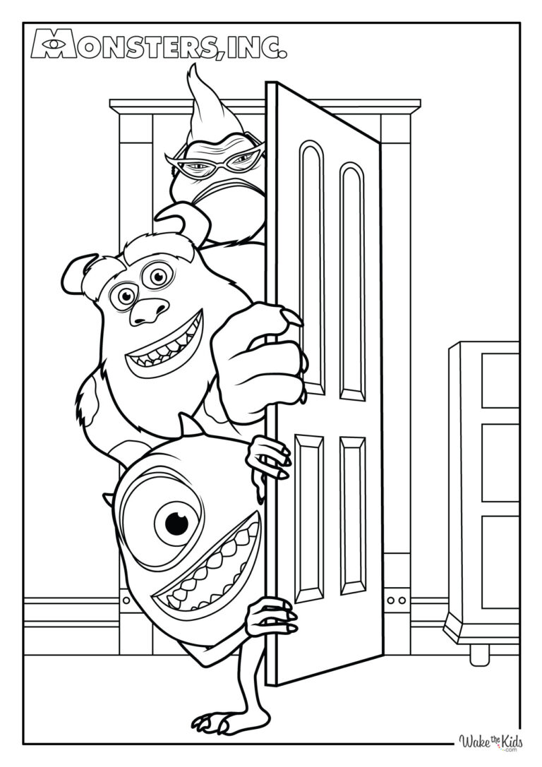 Monsters Inc Coloring Pages (Free Printable PDFs) | WakeTheKids