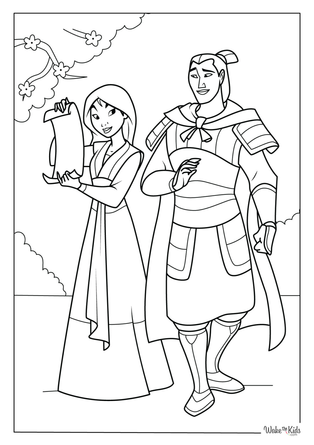 Mulan Coloring Pages (Free Printable PDFs) | WakeTheKids