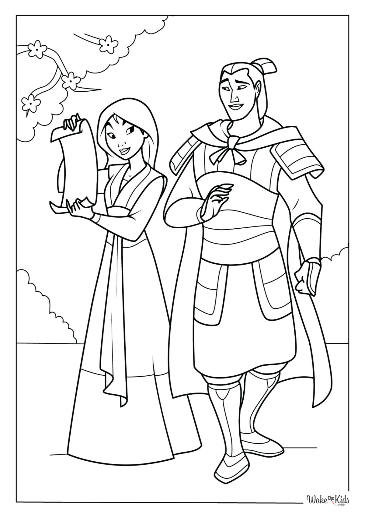 Mulan Coloring Pages (Free Printable PDFs) | WakeTheKids