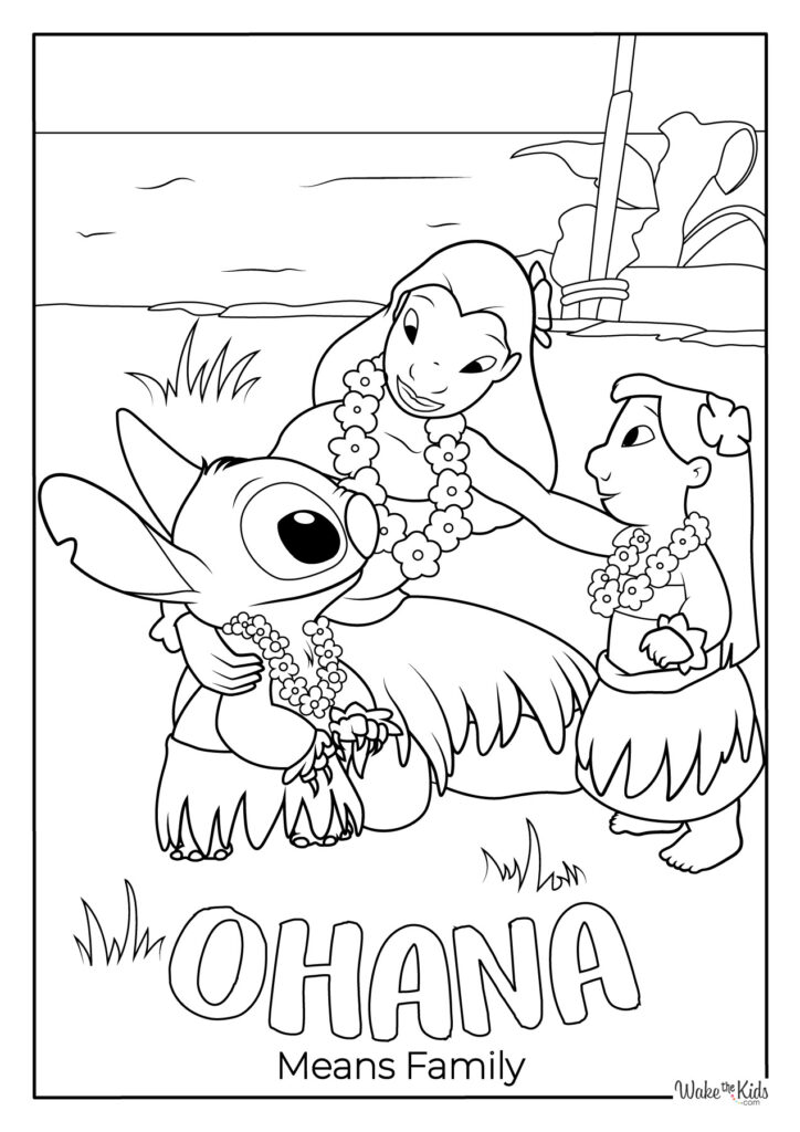 Lilo and Stitch Coloring Pages (Free Printable PDFs) | WakeTheKids