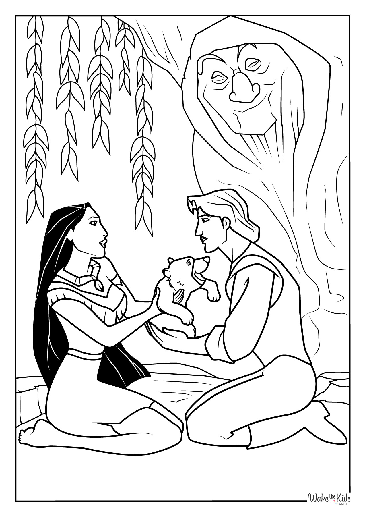 Pocahontas Coloring Pages Free Printable PDFs WakeTheKids